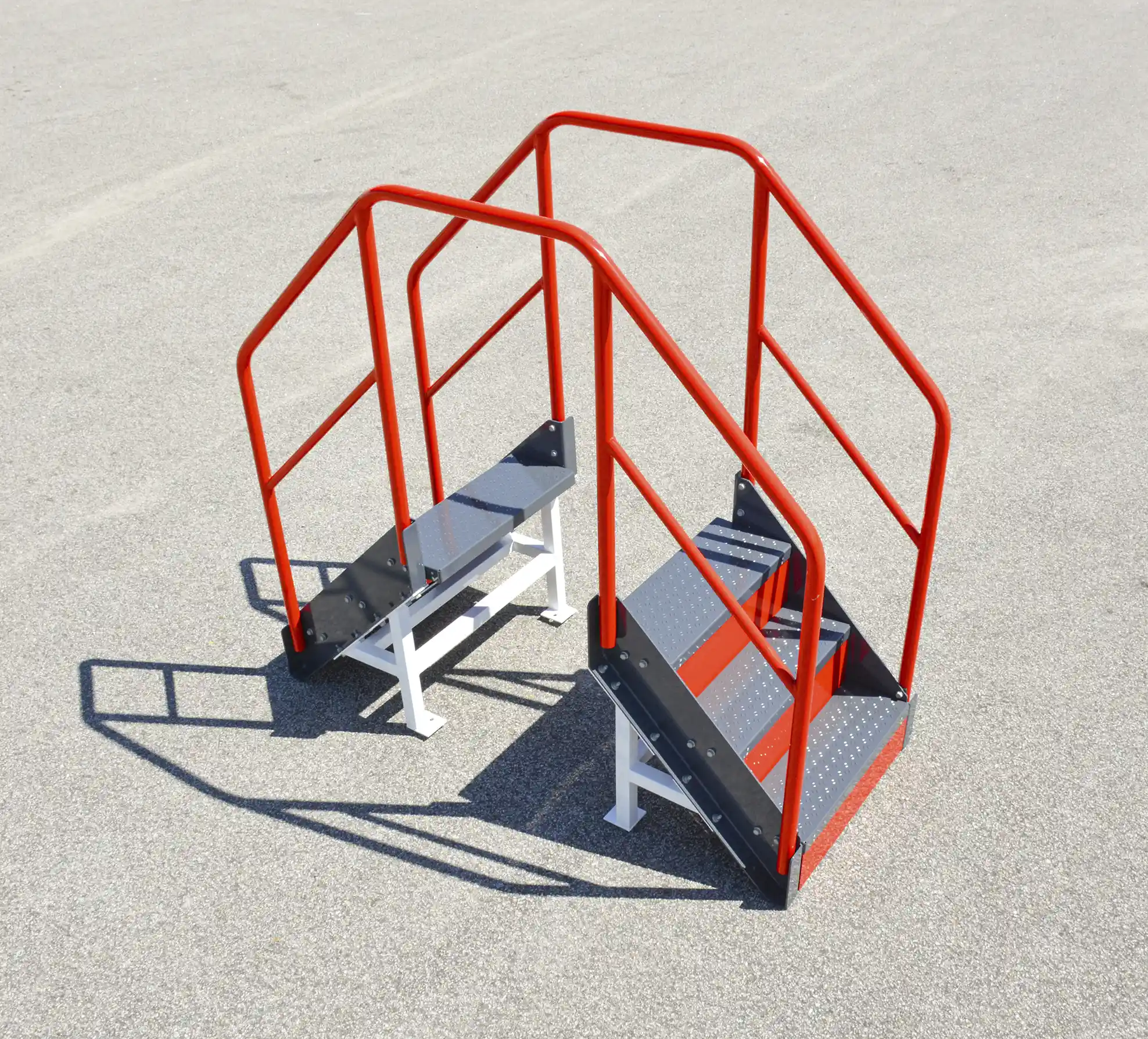 PerfectaStep Custom Red Rail Crossover Tesla TeamTechnik Corp - SafeRack