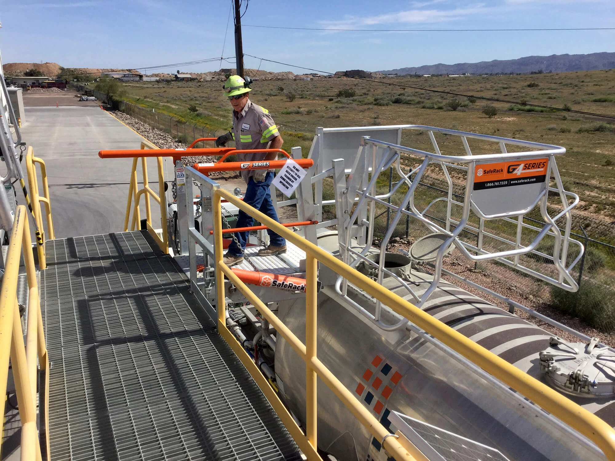 SRMG Extended-Top Handrail - SafeRack